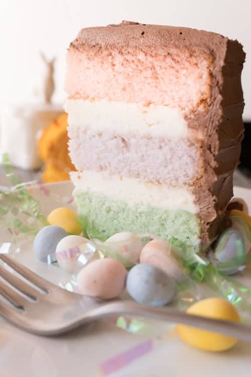 Easter Cake with Whipped Buttercream Frosting • A Table Full Of Joy